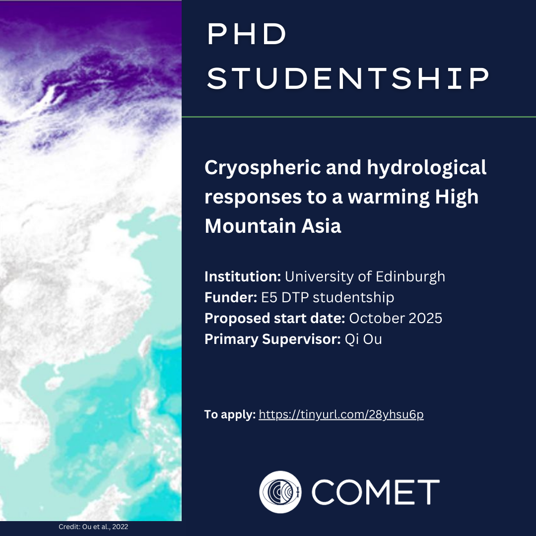 ED1_COMET PhD Advert Template - Square - UK Centre for Observation and ...